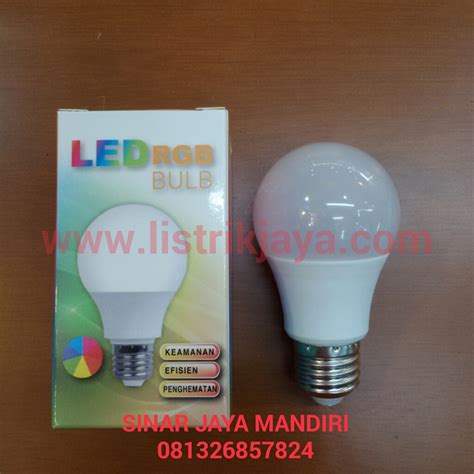 Jual Bohlam Led RGB Warna Sinar Jaya Mandiri Kenari Mas