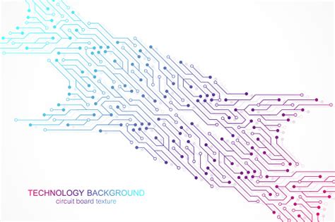 회로 보드 전자 요소와 컴퓨터 마더보드 벡터 배경 전자 컴퓨터 기술 엔지니어링 개념에 대 한 텍스처입니다 마더보드 통합 컴퓨팅 그림 회로판에 대한 스톡 벡터 아트 및 기타