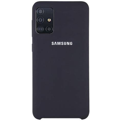 Чехол для Samsung Galaxy A31 Soft Touch черный Аксессуары на Самсунг