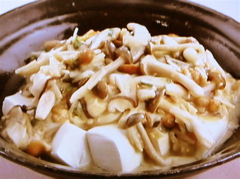 豆腐のきのこ味噌