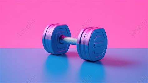 파란색 이중톤 피트니스 아령 무게가 있는 분홍색 3d 렌더링된 배경 홍색 배경 아령 배경 3d에 맞게 배경 이미지 Hd 홍색 아령 3d에 맞게 배경 사진 무료