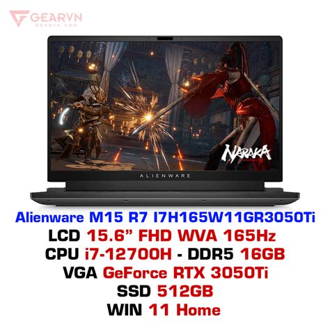 Laptop Gaming Dell Alienware M15 R7 I7h165w11gr3050ti Gearvncom
