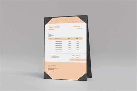 Premium Psd Invoice Mockup