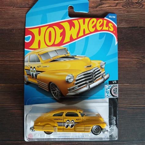 Jual Hot Wheels 47 Chevy Fleetline Moon Eyes Kuning Rod Squad Shopee
