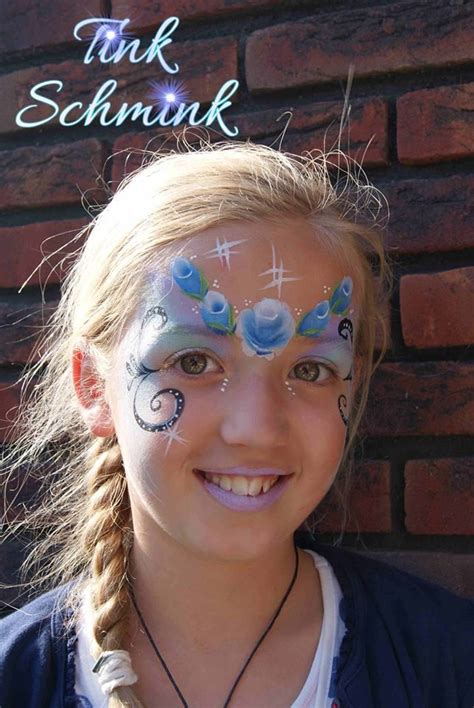 Roses Face Paint By Tink Schmink Schminken Meisjes