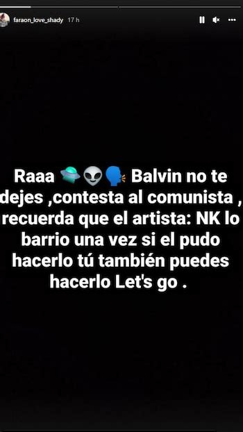 Faraón Love Shady Alienta A J Balvin Y Le Pide Responder A Residente