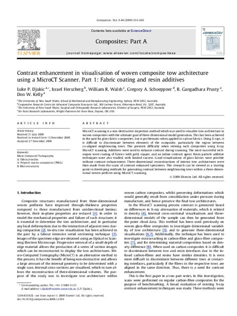 pdf contrast enhancement in visualisation of woven composite