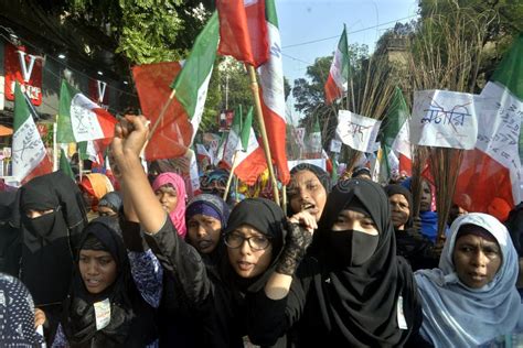 Muslim Women Participate In A Protest Rally Editorial Image Image Of