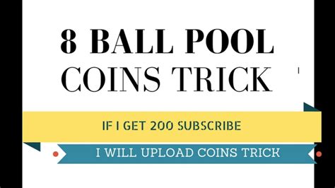 8 Ball Pool Coins Tricks Youtube