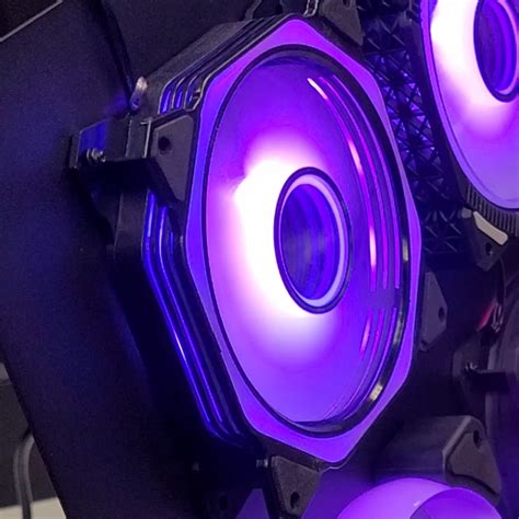 120mm PC Case Fan ARGB LED Computer Cooling 4pin 3pin PWM Triple Ring
