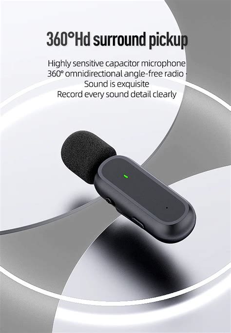 Micro 2 In 1 Microphone Lavalier Sans Fil Avec Broche De Charge Mini