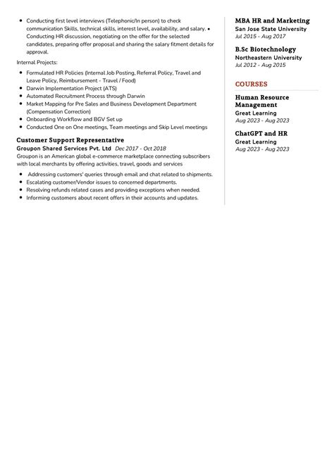 Talent Acquisition Partner Resume Example In 2025 Resumekraft