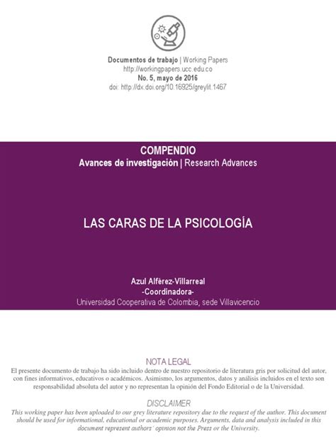 Las Caras De La Psicologia Pdf Validez Estadísticas Sicología
