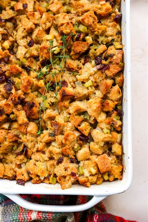 Savory Apple And Cranberry Stuffing Yes To Yolks