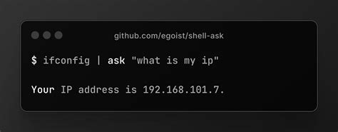 GitHub Egoist Shell Ask Ask LLM Directly From Your Terminal