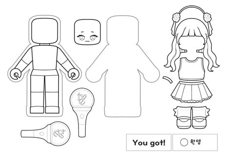 Paper Diy 🩰아이브 로블록스 블라인드백 🩰 무료도안 무료배포 네이버 블로그