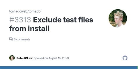 Exclude Test Files From Install Issue 3313 Tornadoweb Tornado GitHub