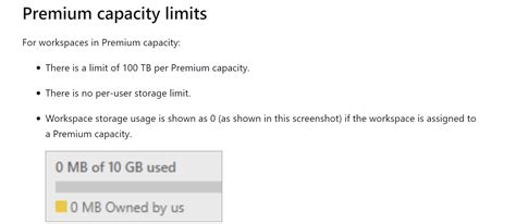 Solved Limitrestrict Per User Max Storage In Power Bi Pr