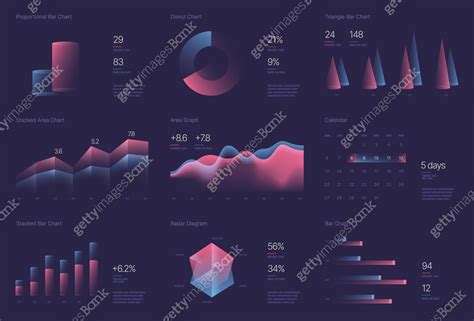 Infographic With Stock Diagrams Statistic Bars And Charts 이미지 1272967311 게티이미지뱅크