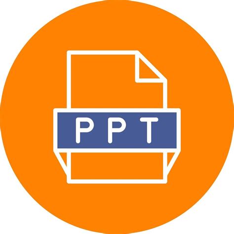 Ppt File Format Icon 16979519 Vector Art At Vecteezy
