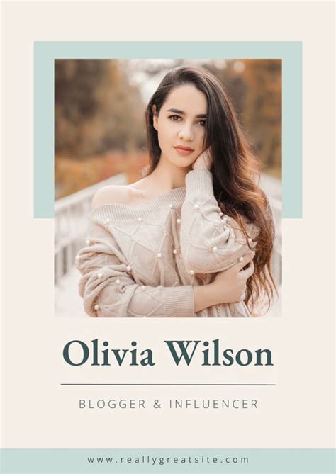 Free And Customizable Media Kit Templates Canva