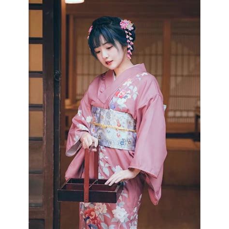 🇯🇵 👘和服改良女日式h中國風正裝傳統女裝拍照浴衣👘🍡 蝦皮購物