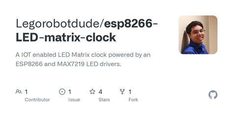 GitHub Legorobotdude Esp LED Matrix Clock A IOT Enabled LED Matrix Clock Powered By An