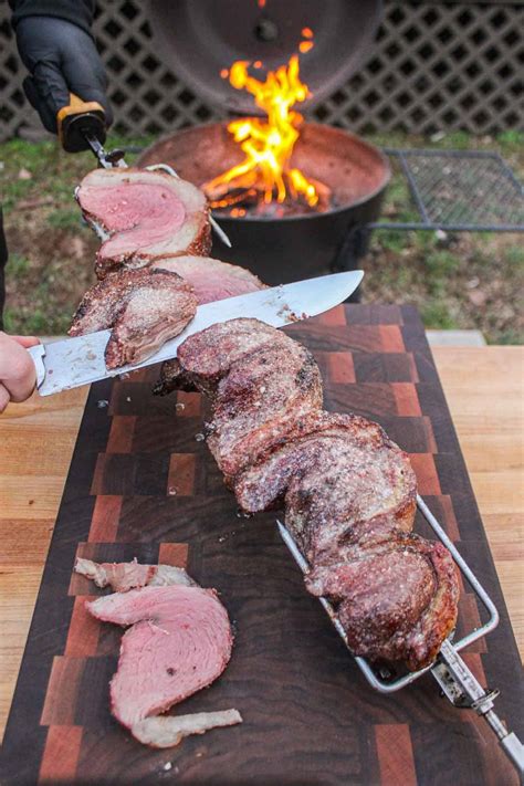 Rotisserie Picanha With Parmesan Crust Over The Fire Cooking