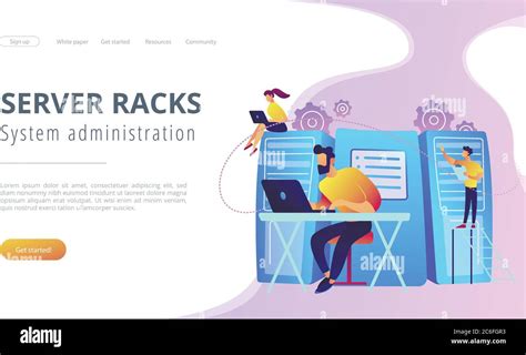 System Administration Concept Vector Illustration Stock Vector Image