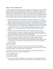 Understanding Levels of Measurement in Statistics: A | Course Hero