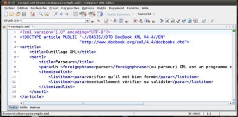 Outillage Xml Xml