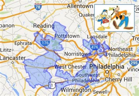 States 7th Congressional District Goofy Kicking Donald Duck A