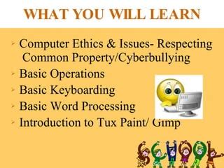 Grade Computer Orientation PPT Homework And Study Education