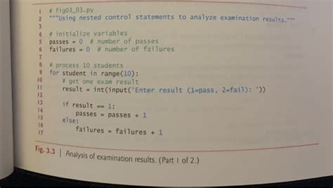Solved 1 3 Fig0303py 2 Using Nested Control Statements Solved 1 3 Fig0303py 2 Using Nested Control Statements