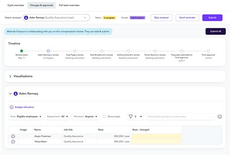 Select A Reviewer Or Approver To Collaborate With Charthop Documentation