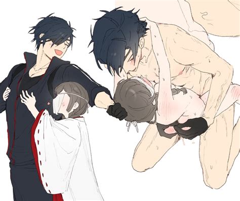 Female Saniwa And Shokudaikiri Mitsutada Touken Ranbu Drawn By Dal Gi