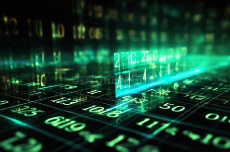 A Rendering Of A Technology Data Binary Code Network Background Stock Illustration