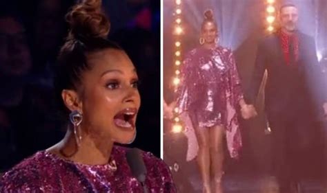Britains Got Talent 2019 Alesha Dixon Suffers Wardrobe Malfunction