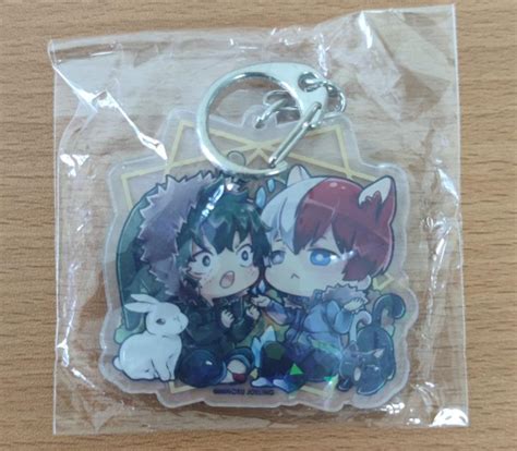 Chibi Double Sized Midoriya Izuku X Todoroki Shoto Keychain Hobbies