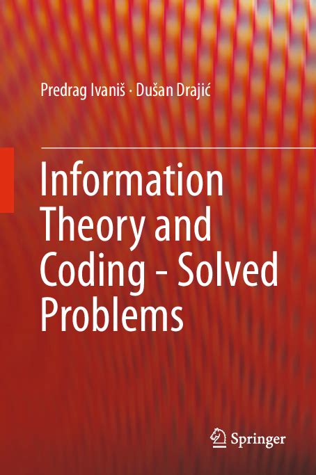 Pdf Information Theory And Coding Solved Problems Predrag Ivanis