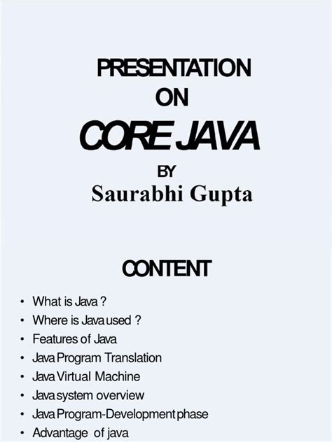 core java pdf java programming language object oriented programming