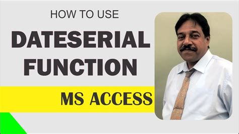Dateserial Function Dateserial Function In Msaccess Ms Access Ms