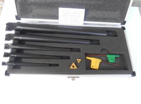 Set 5 Stfcr Boring Bars 8 10 12 16 And 20mm Dia Tcmt 11 And 16 Insert Size Without Inserts