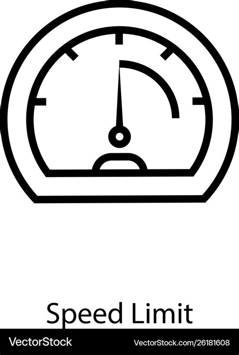 Speed Limit Detector Royalty Free Vector Image