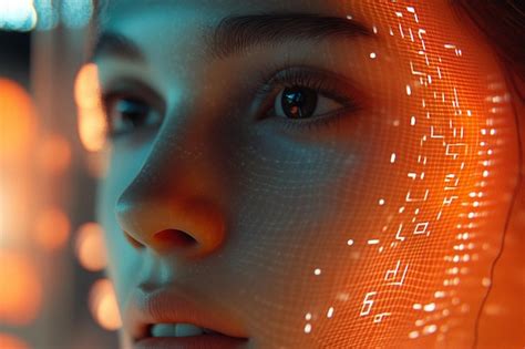 Ai Facial Recognition Technology Premium Ai Generated Image