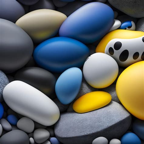 Premium AI Image A Bunch Of Rocks Sitting On Top Of Each Other Ai