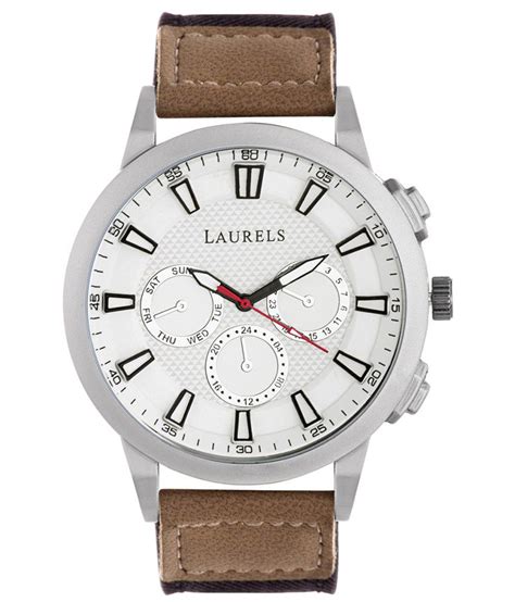 Laurels Brown Leather Analog Watch Buy Laurels Brown Leather Analog