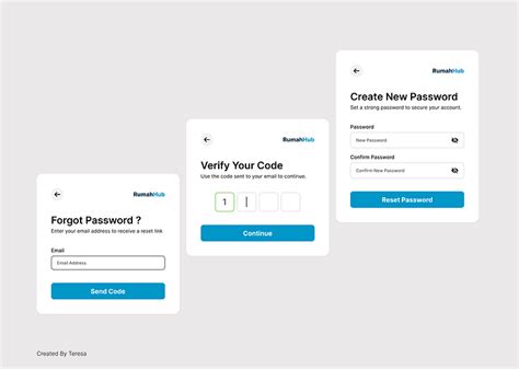 Rumahhub Forgot Password Ui Ux Design Flow By Teresa Puji Astuti On Dribbble