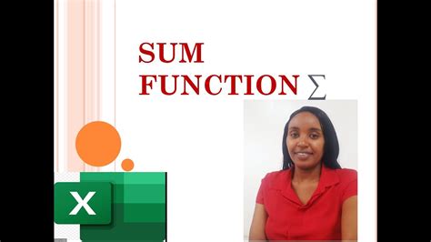 SUM FUNCTION IN Excel YouTube