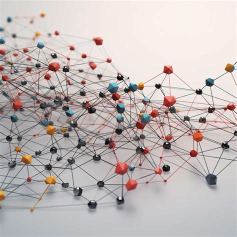 Premium Ai Image Abstract 3d Rendering Of Network Structure Futuristic Technology Style